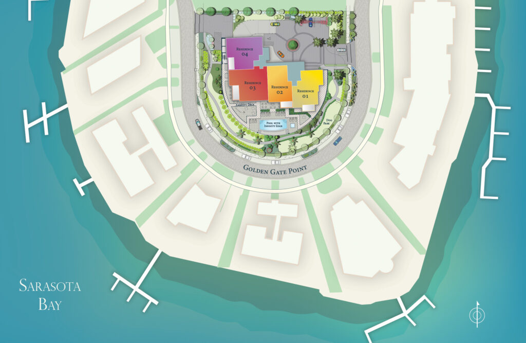 Site Plan - The Owen Golden Gate Point in Sarasota